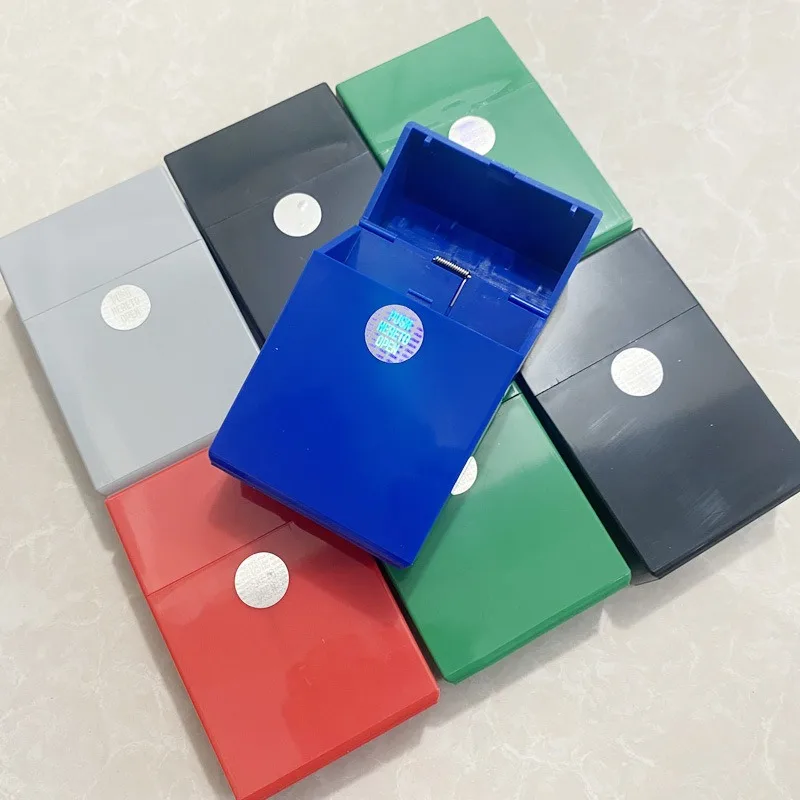 Anti-Pressure Automatic Pop-Up Lid Plastic Cigarette Case Soft Box Hard ...