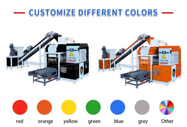 LX-300B 220Kg/H Cable Copper Wire Recycling Sorting Machine Granulator ...