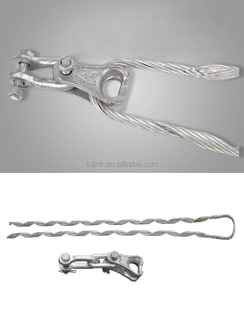 ADSS/OPGW Cable Fitting Tension Clamp for Aerial Fiber Optic Cable ...