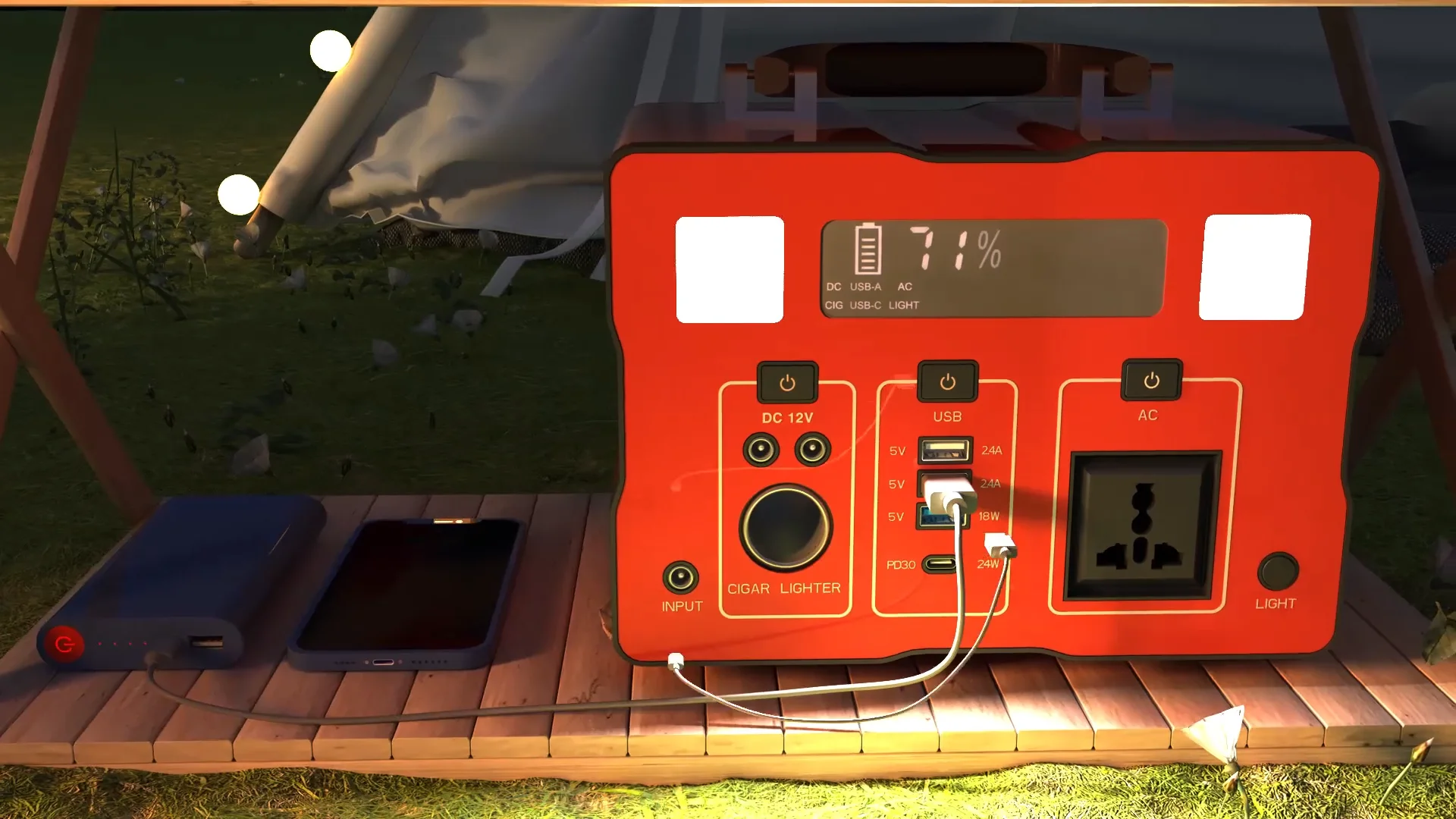 Large Capacity Solar Portable Power Station Solar Generator 500w 1000w ...