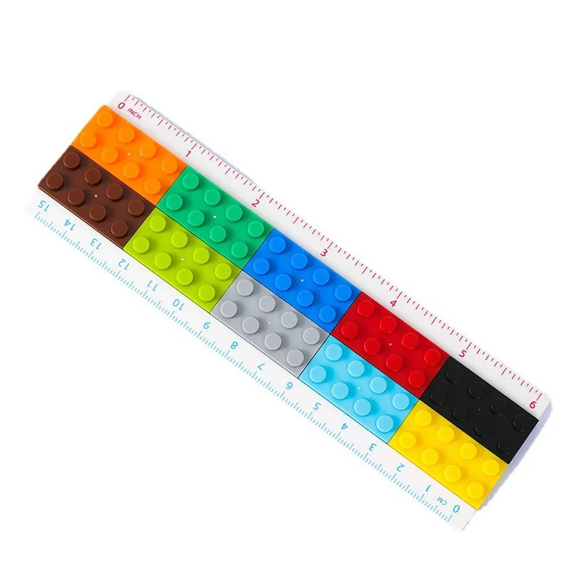 Ruler Wholesale Primary School Students Diy Building Blocks Assembling ...