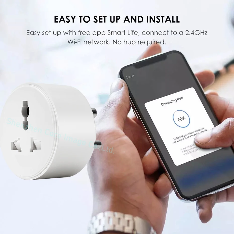 Tuya Smart Life 10A Wifi Smart Socket Plug Outlet - Smart Home