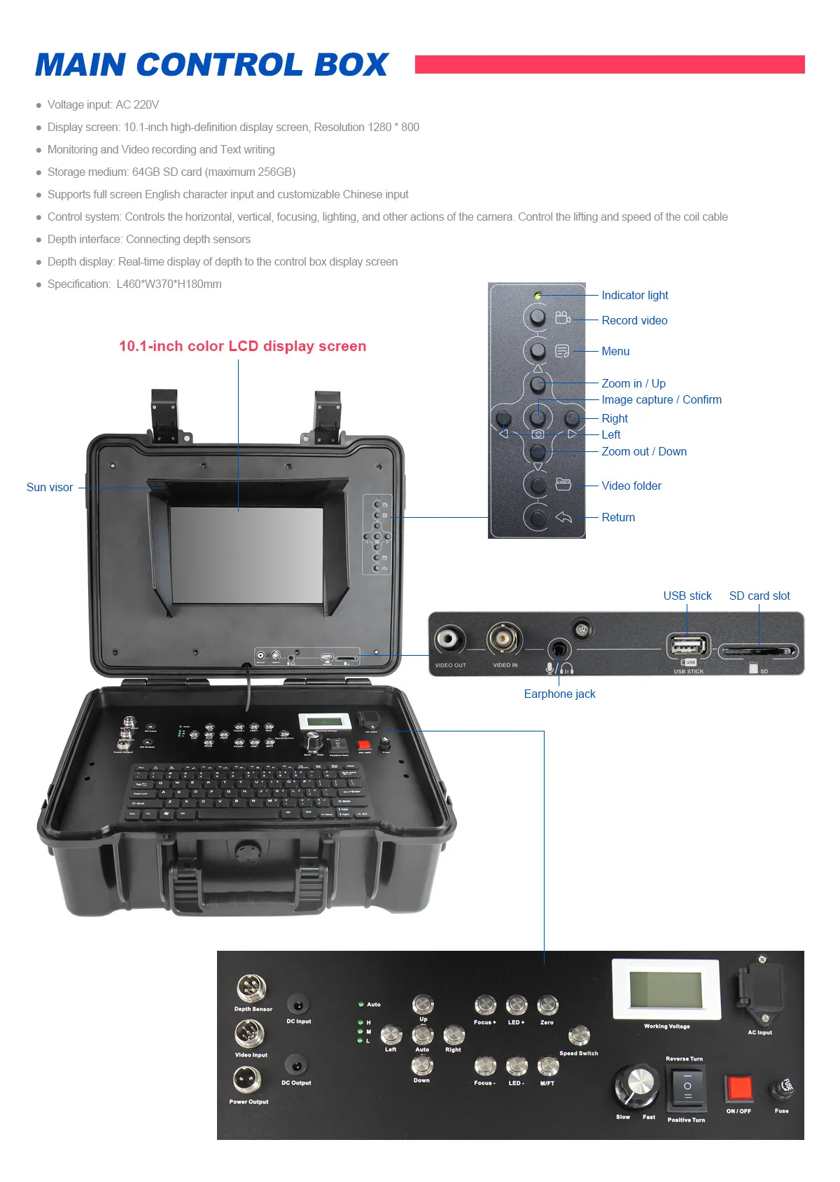 Well Camera Inspection - 300m Borehole Deep Well Camera