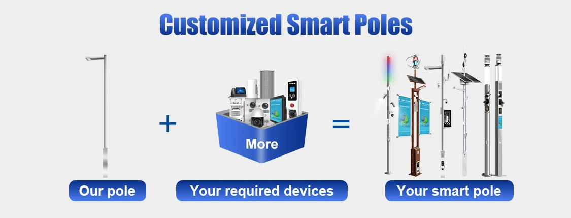 LAP Modular Smart City Street Light Pole Easy to Install and Maintain ...