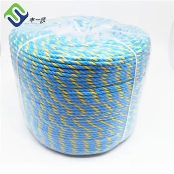 Blue Mix Yellow Twisted 6mm 400m 3 Strand Telstra Cable Hauling Rope ...