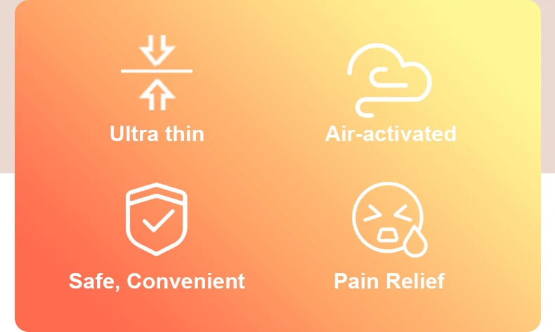 Hot Instant Adhesive Body Warmer Sticker Patch Pad 12 Hour Menstrual ...