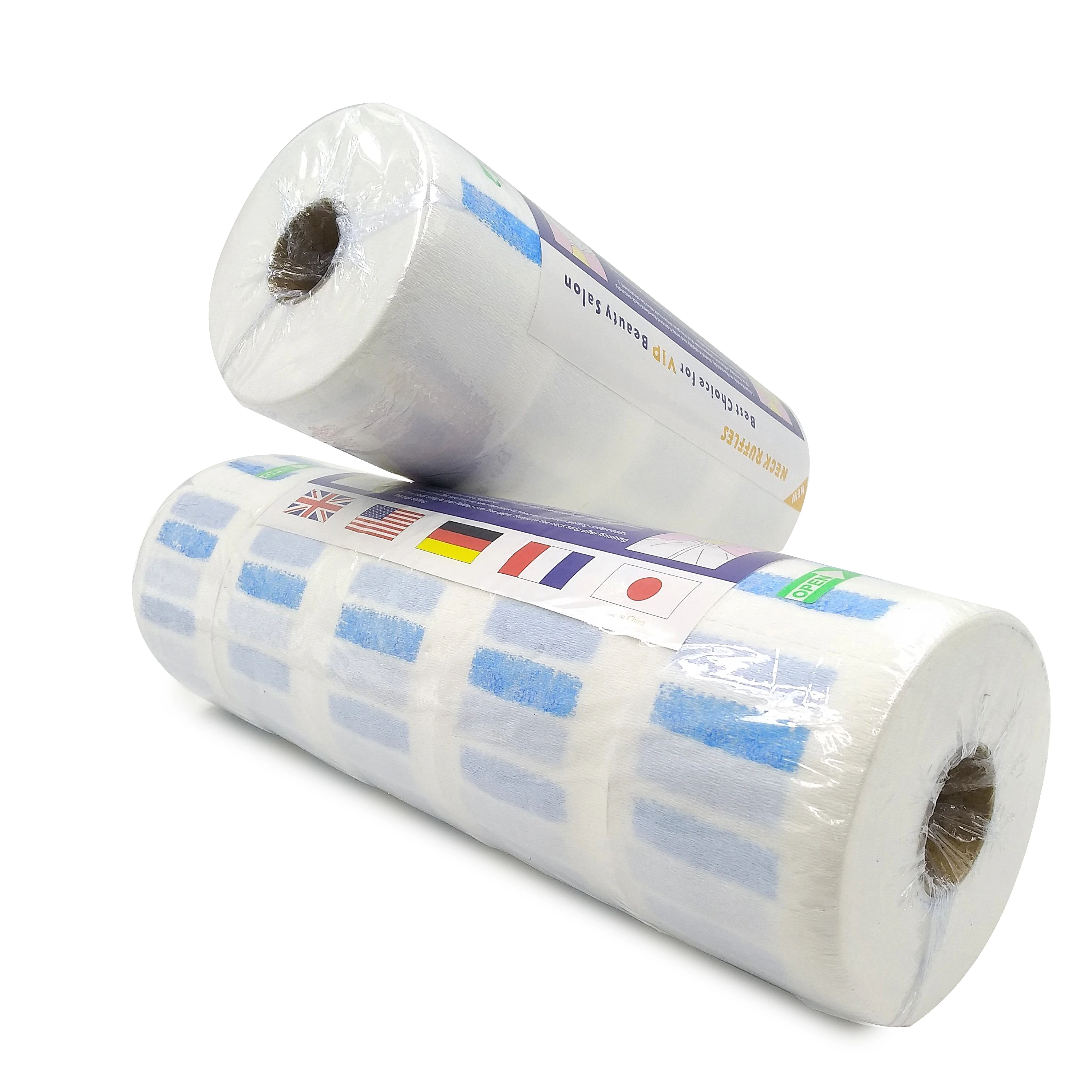 White Disposable Salon Haircut Neck Paper Roll 5 Rolls/pack Barbershop ...