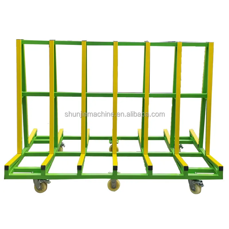 Customized 78 Inches a Frame Glass Transport Cart Rack