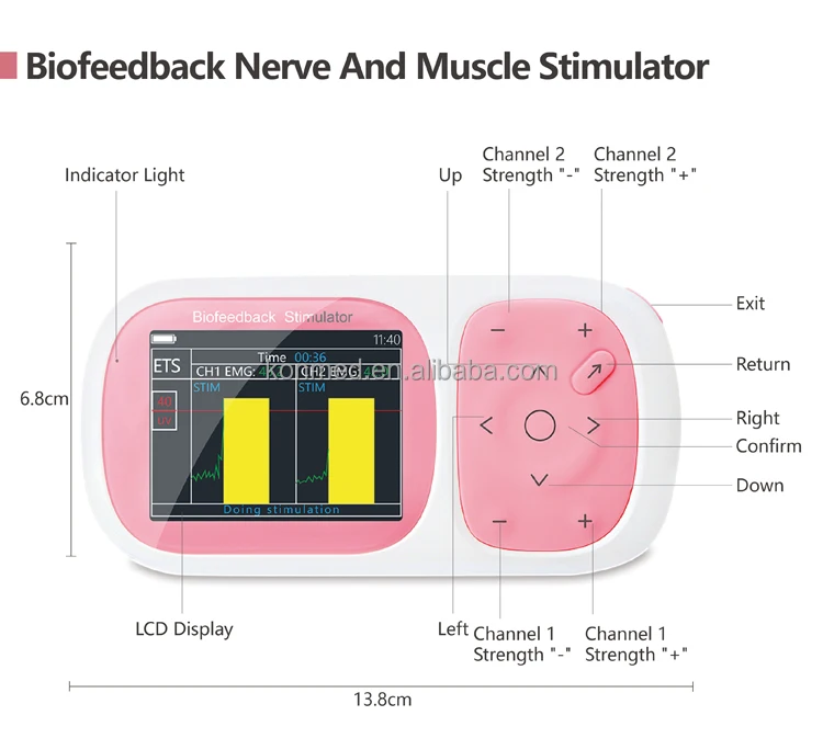 2023 Biofeedback Pelvic Muscle Kegel Exercise Electrical Stimulator For ...