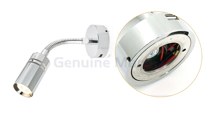 Genuine Marine Boat Interior Gooseneck Book Light 12V LED