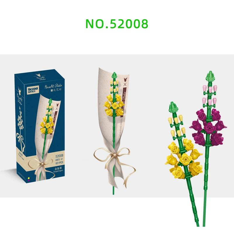 Brick Flower Building Blocks Set Garden Toys Diy Wild Botanical ...