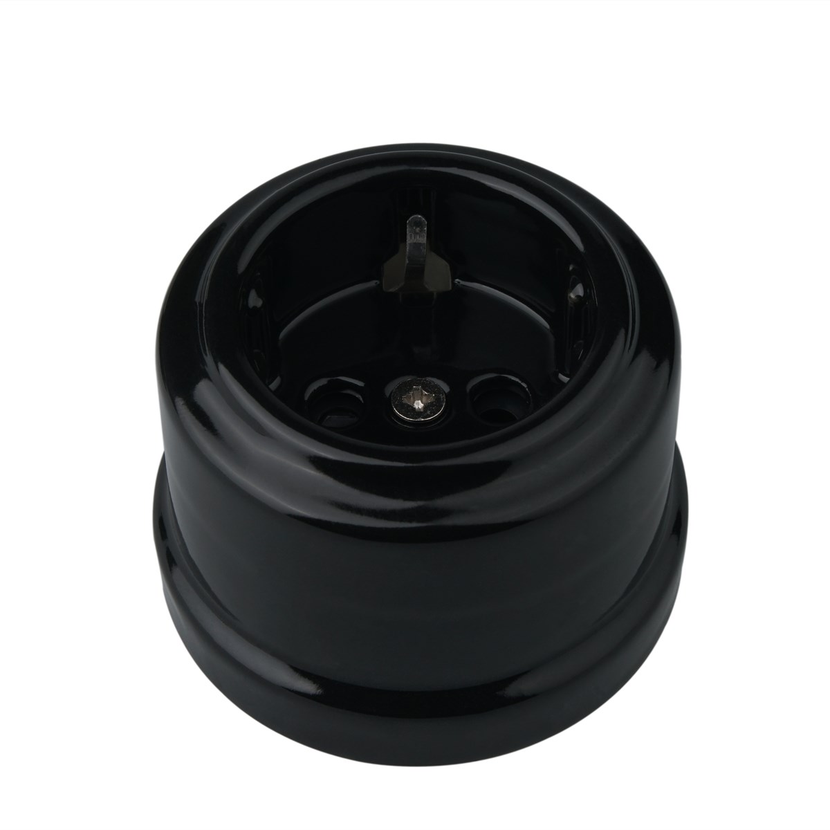 Vintage Ceramic Electrical Wall Socket EU Plugs Retro