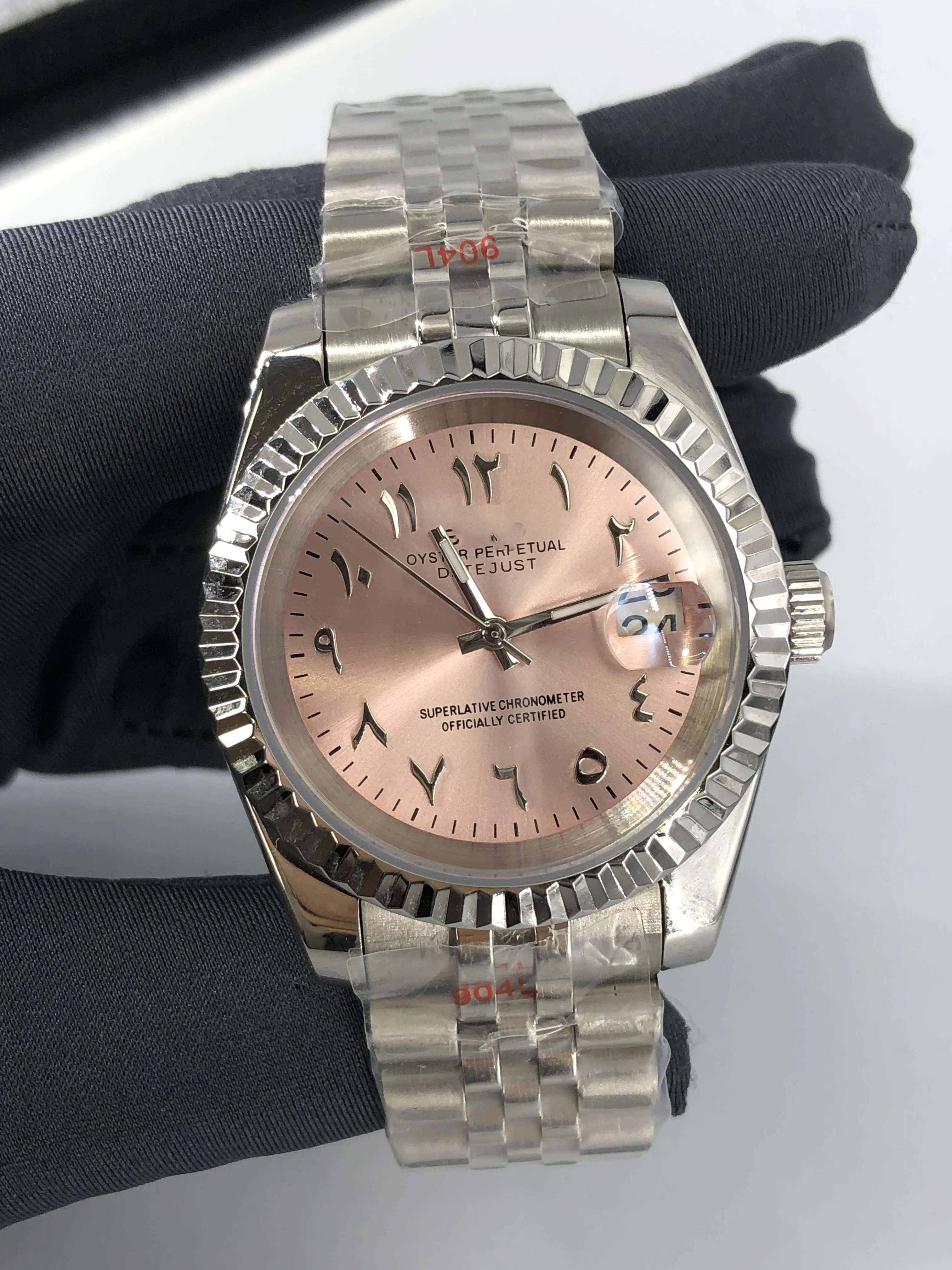 Alibaba.com: NH35 Watch with Arabic numerals dial and custom logo ...