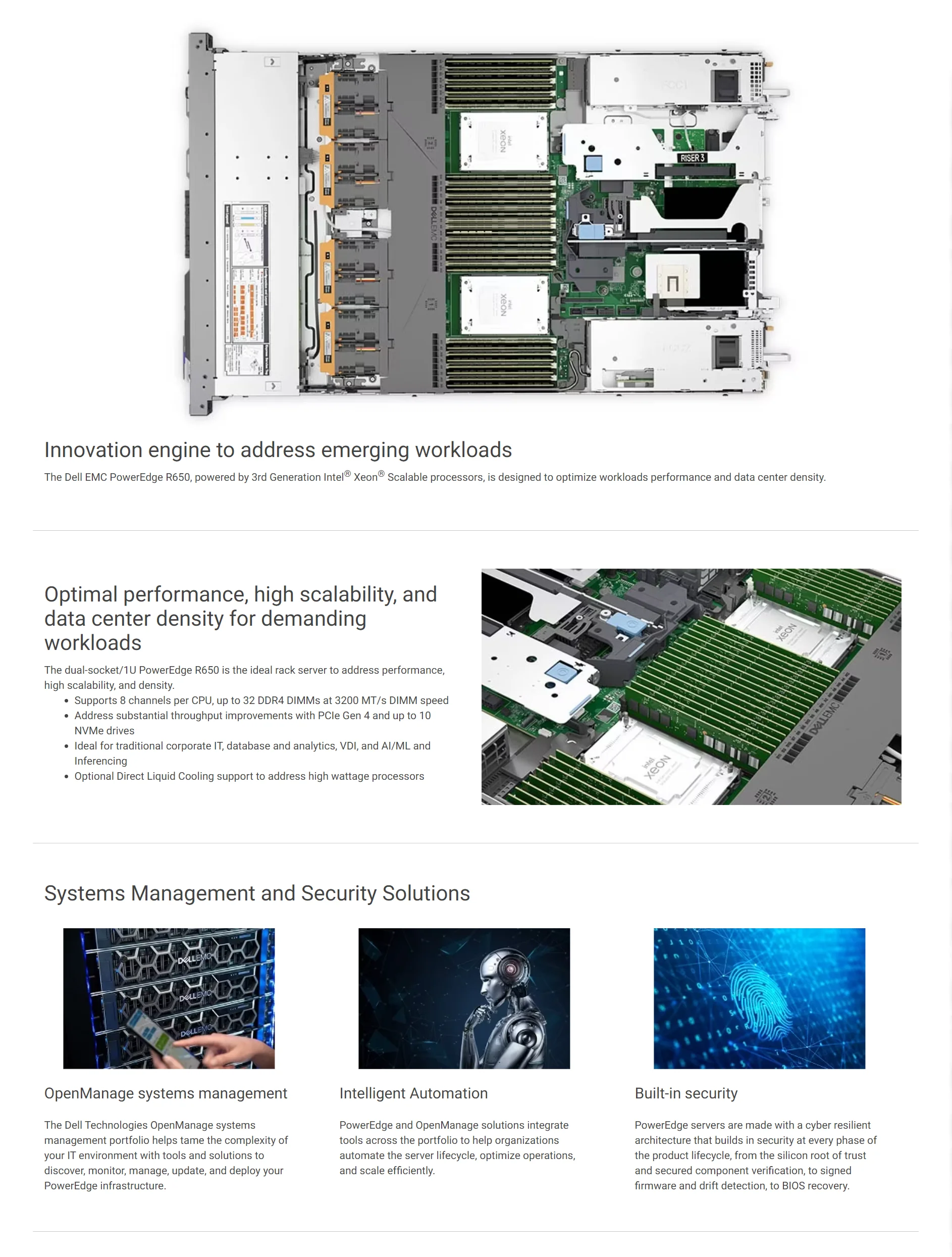 Good Price Dell Poweredge R650 1u Rack Server R650 Dell Server With ...