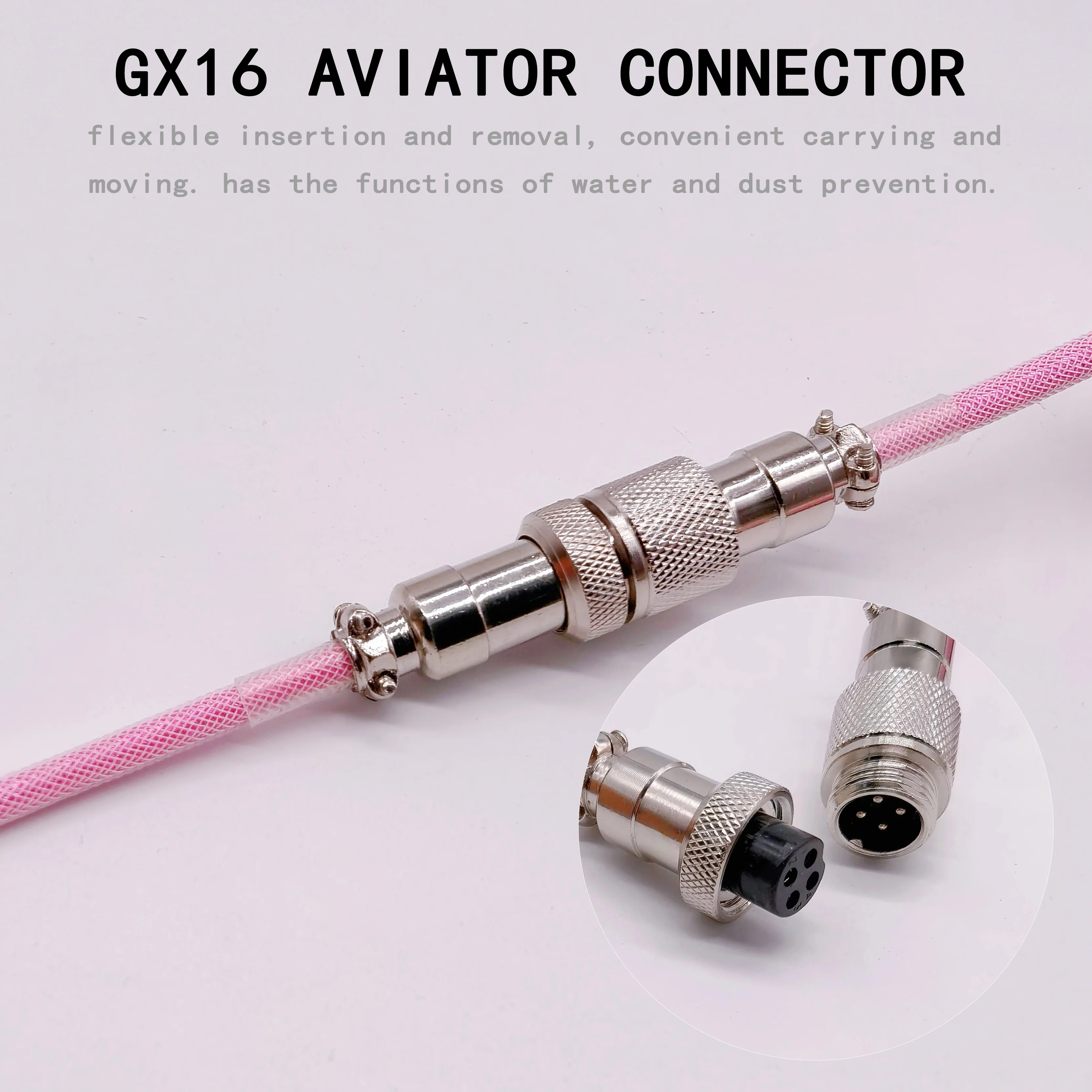 Type C Mechanical Keyboard Spiral Coiled Cable Type C Usb Usb-c With ...