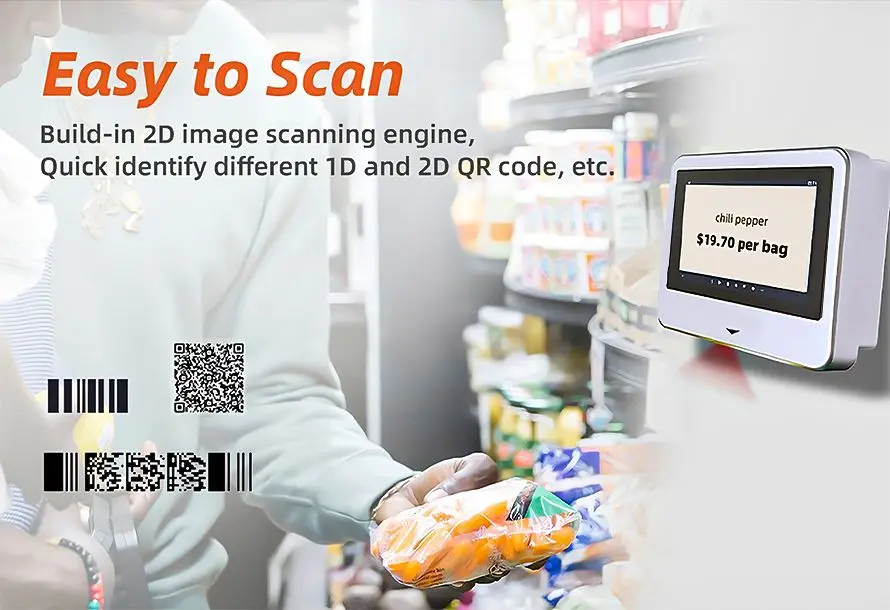 1d/2d/qr Code Scanner Kiosk Small Android Pos Self Service Price ...