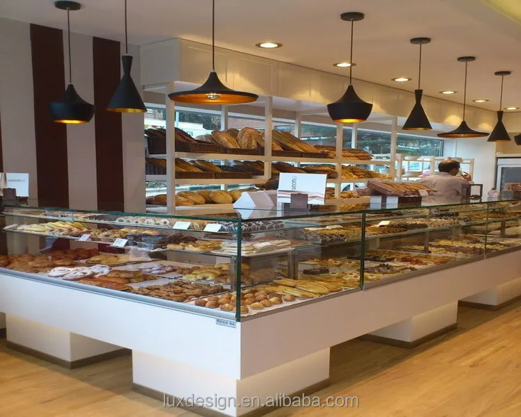 Custom Made Glass Transparent Food Table - Bakery Showcase
