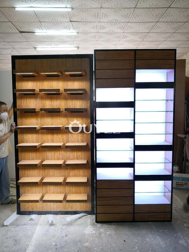 Optical Display Racks - Elegant LED Glasses Store Furniture