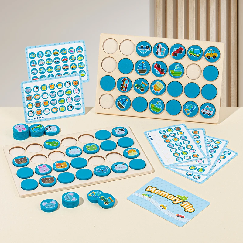 Wholesale Customized Education Animal Traffic Movement Memory Toy Flip ...