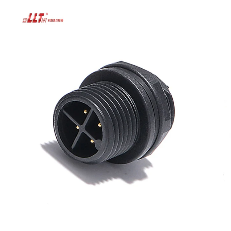 4 Pin Electrical Wire Panel Connector 2 3 5 6 7 8 9 12 Pin M16 Ip68 ...