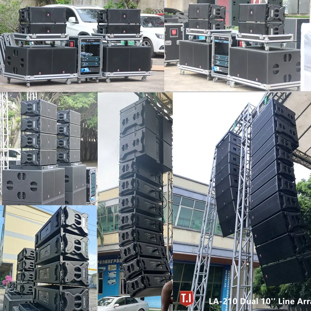 T.I Pro Audio LA-210 Dual 10 Inch Line Array System