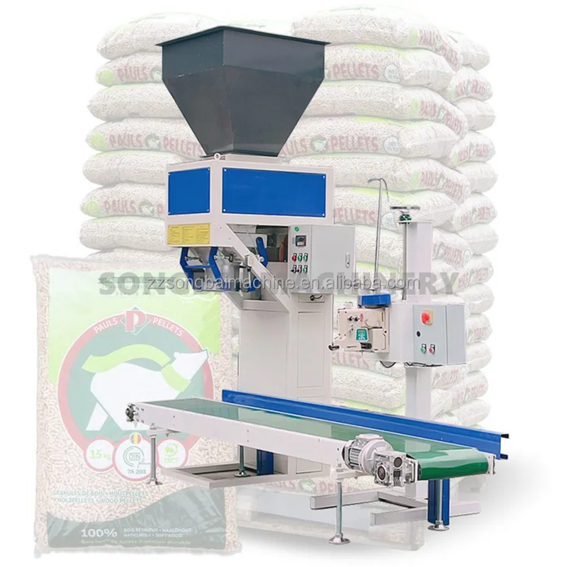 Wood Pellet Packing 5kg 10kg 15kg Machine Automatic Packing Machine For ...
