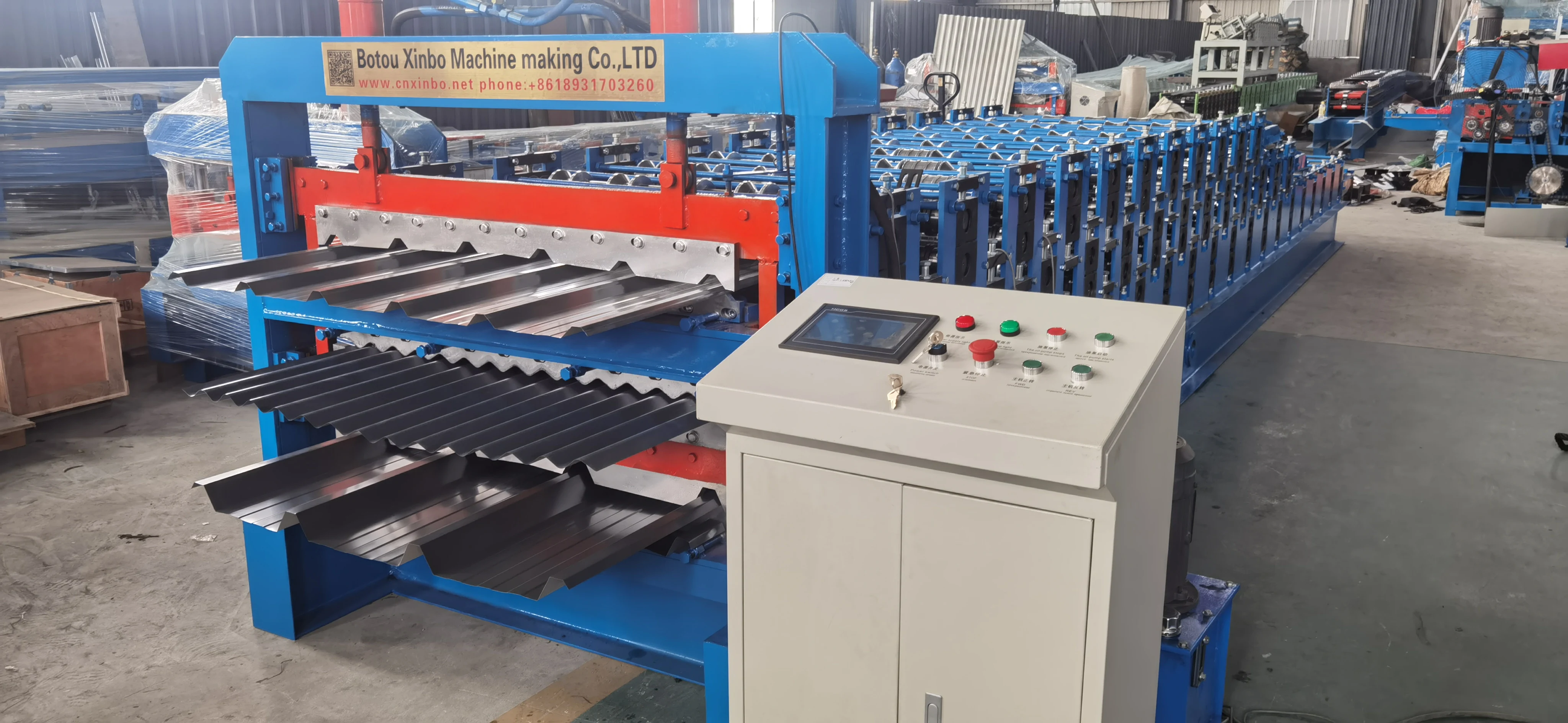 Factory Galvanized Steel Zinc Metal Profile Sheet Roof Three Layer Roll ...