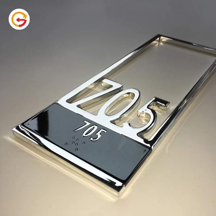 JAGUARSIGN Custom Office Door Numbers - Hotel Room Plates