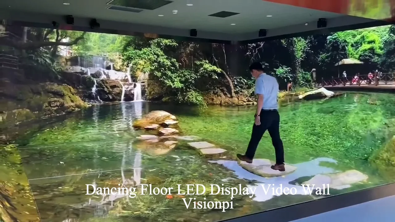 China Factory Indoor Color Floor Tile Screen Interactive Led Screen P3 ...