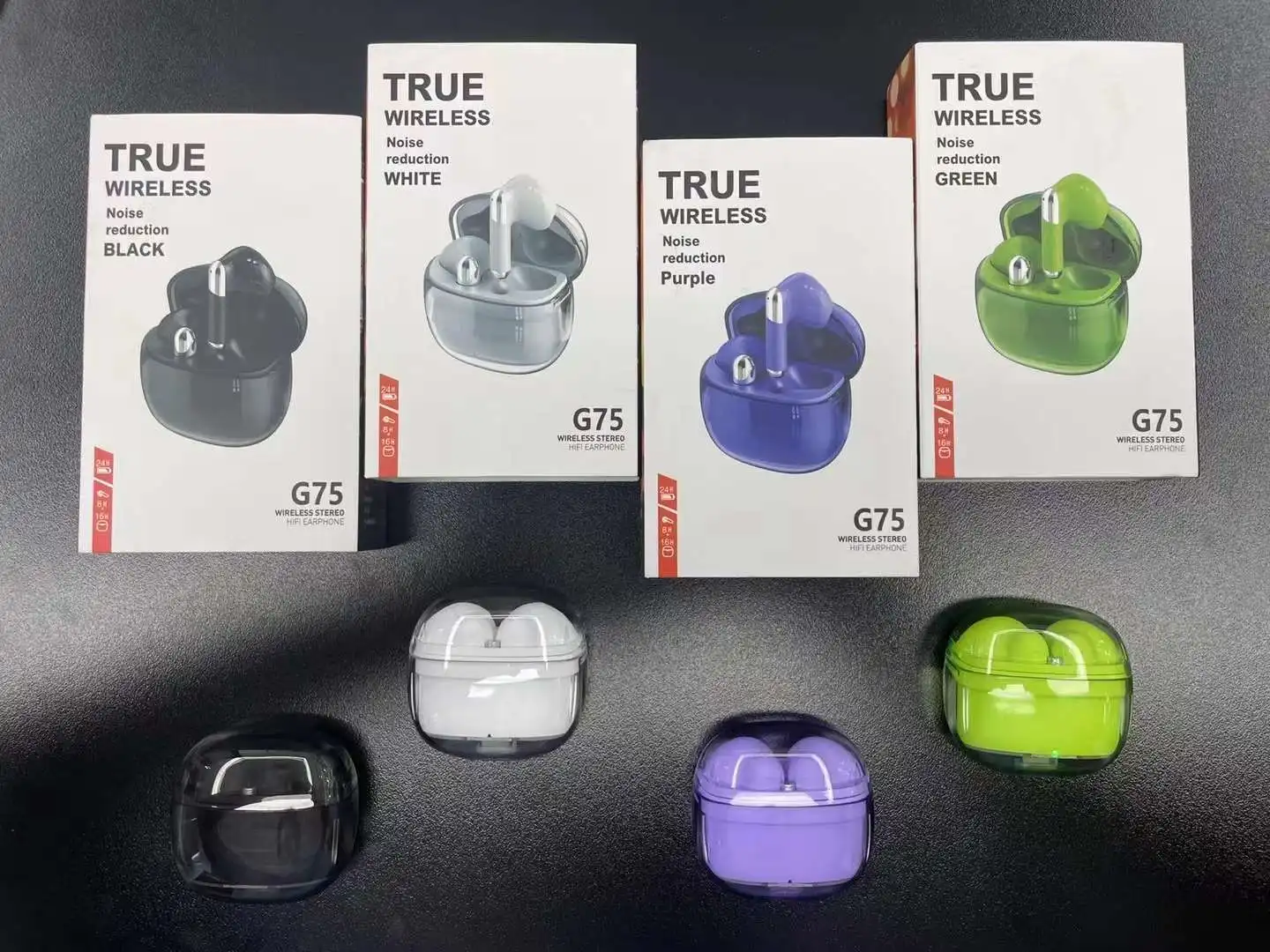 Original G75 Wireless Headphones Hifi Sound Earbuds Headset Tws Gaming ...
