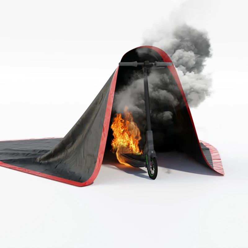 E-bike E Scooter Ev Electric Fire Blankets For Car Temperature 1500c ...