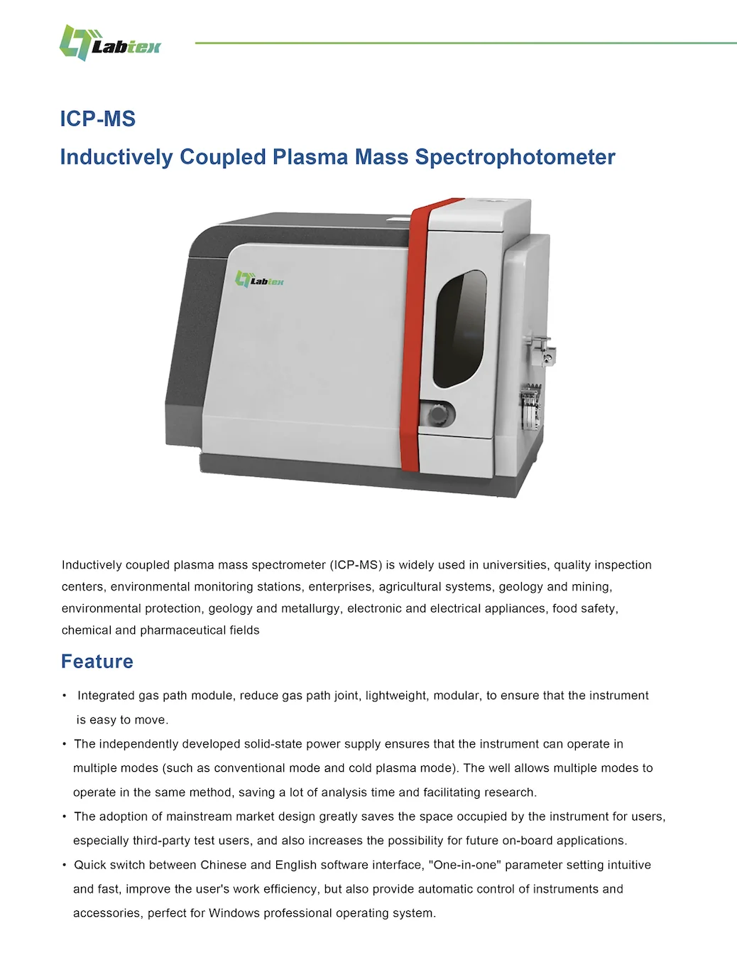 Labtex Icp-ms Inductively Coupled Plasma Mass Spectrophotometer Professional Icp-ms For Lab ...
