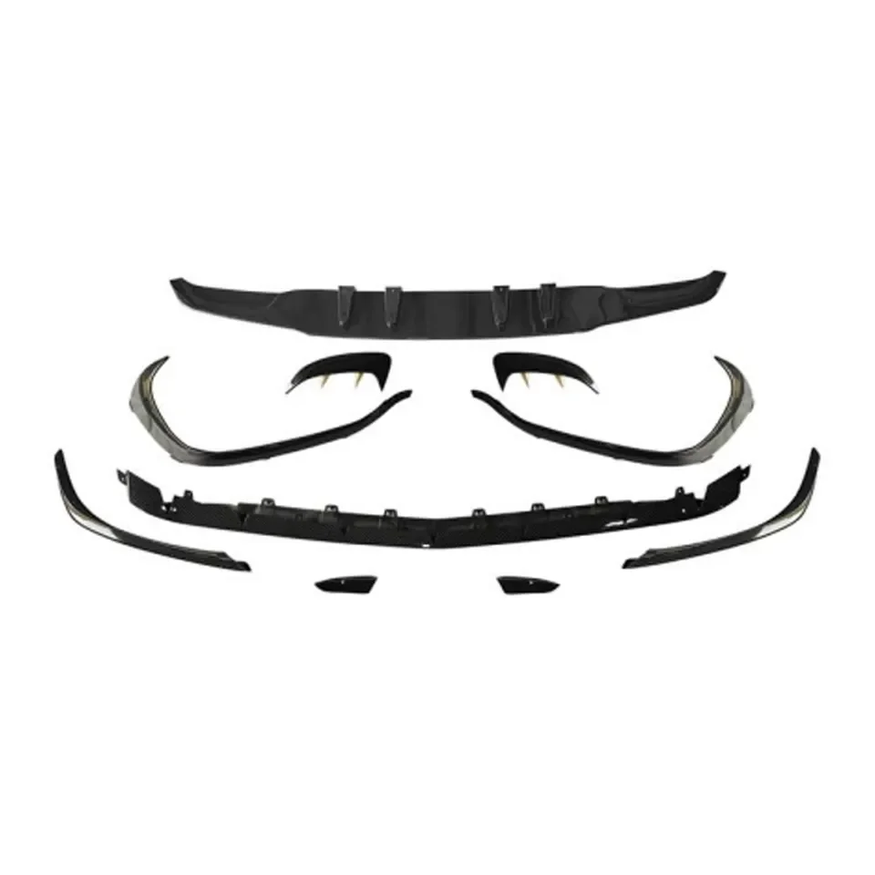 A45S AMG Style Gloss Black PP Car Front Aero Kit for BENZ W177