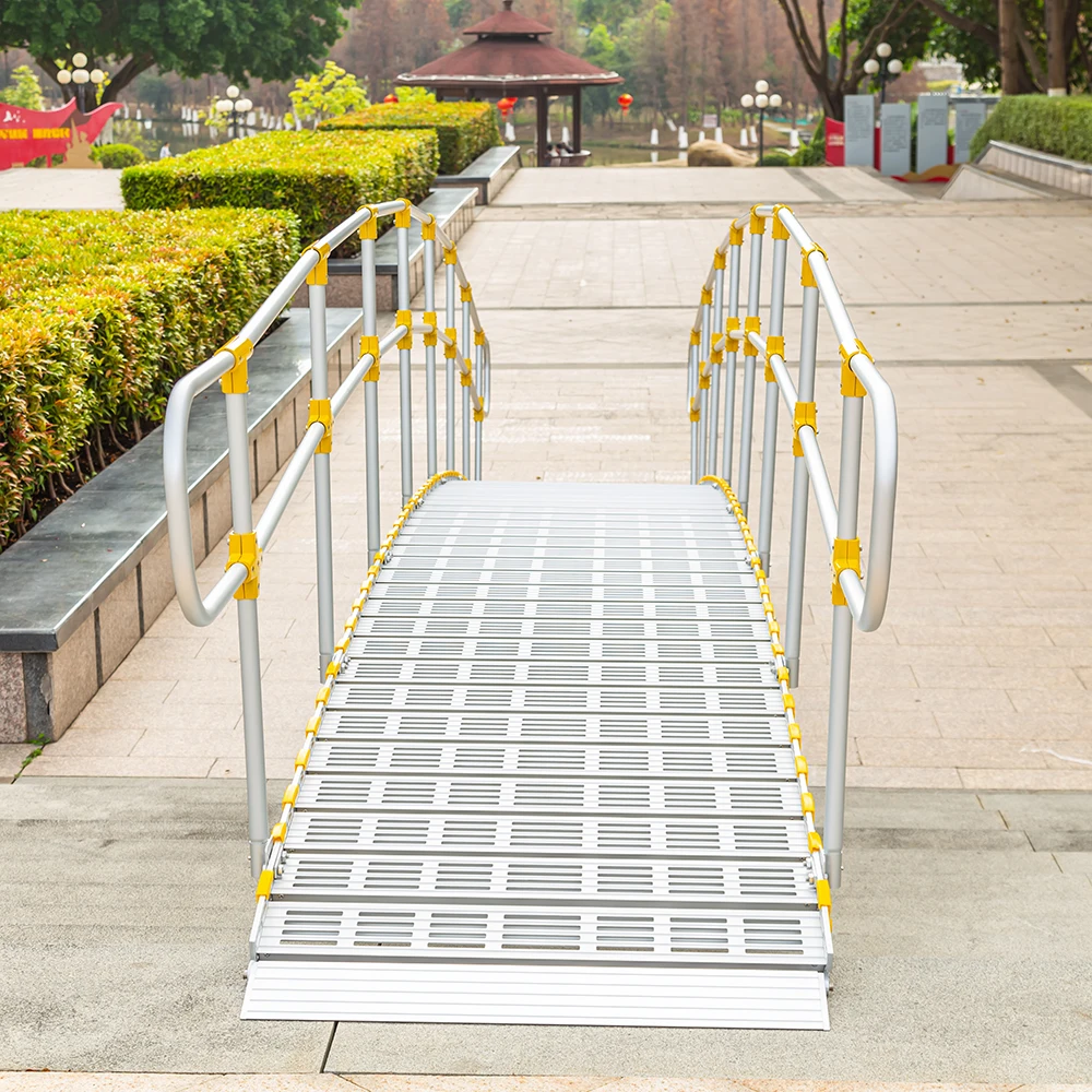 portable wheelchair ramps for stairs parking-garage-ramp mobility ...