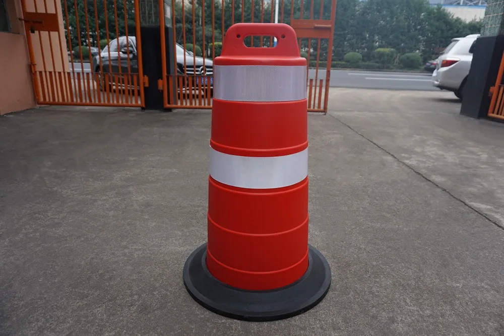 1100mm Pe Road Safety Reflective Rubber Base Traffic Road Safety Crash ...