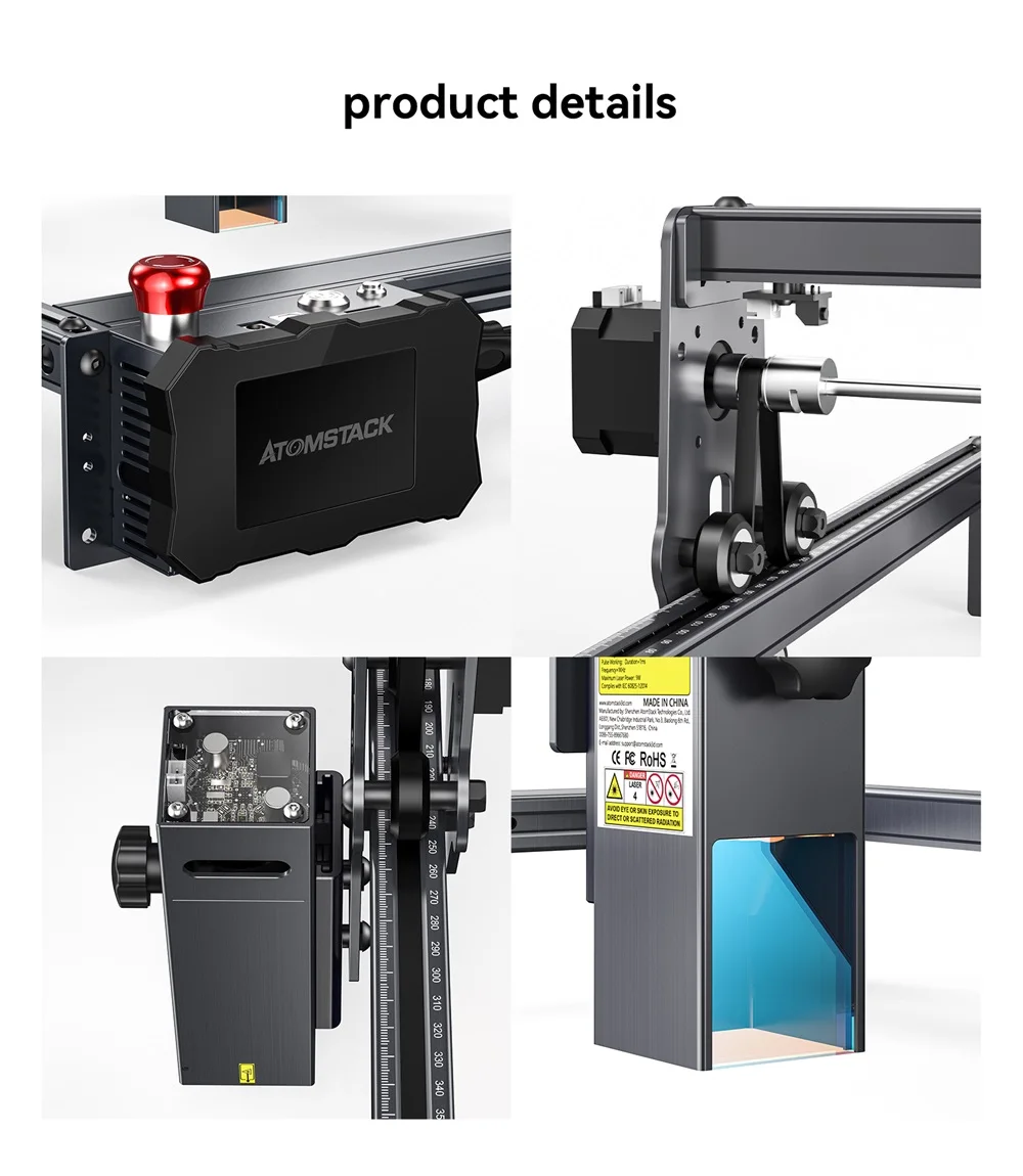ATOMSTACK X7 S10 Pro 50W Laser Engraver - Precision & Portability