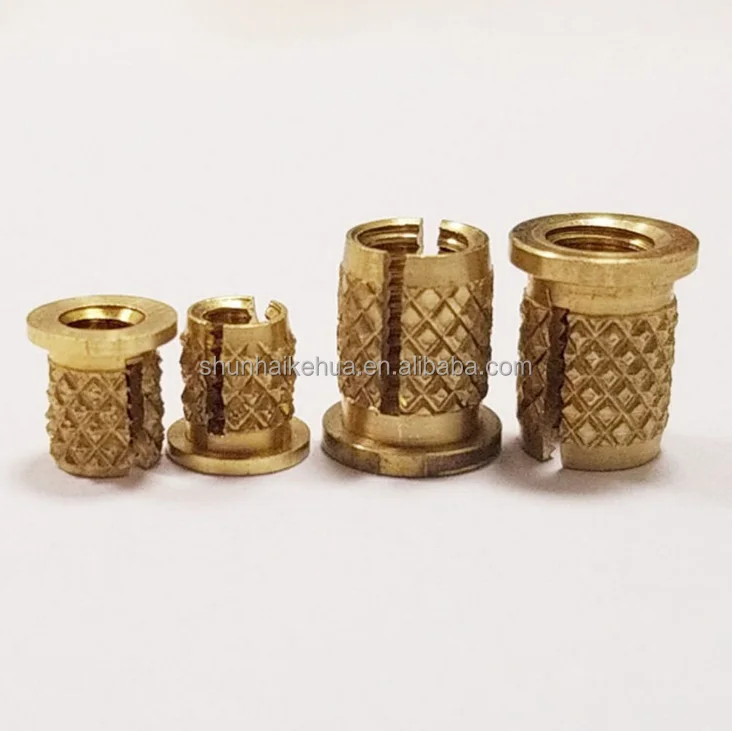 M4 M5 M6 Slotted Blind Insert Nut Copper Brass Bushing