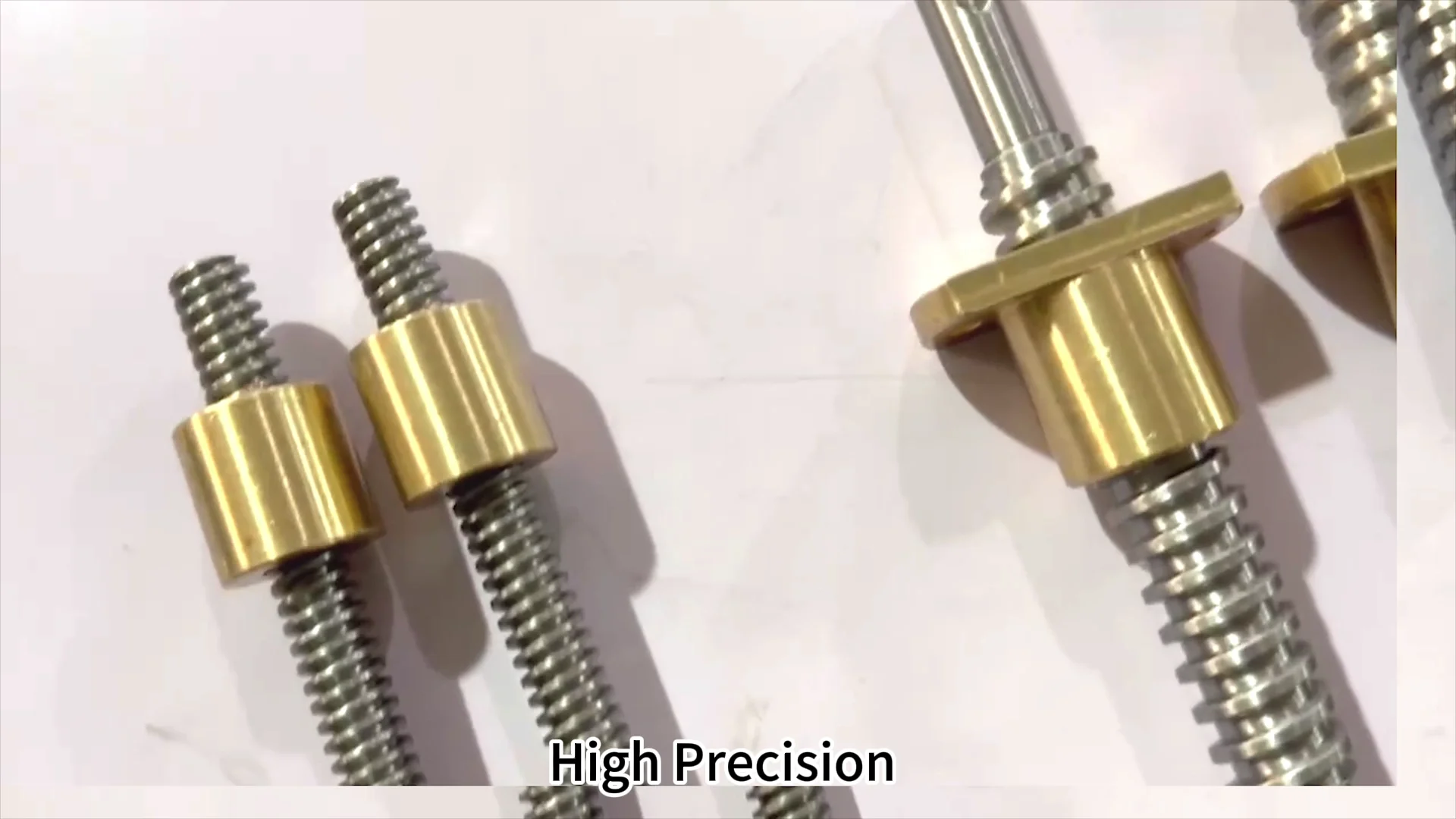 High Precision 8mm Lead Screw And Nut Tr8 Brass Flange Nut Stainless ...