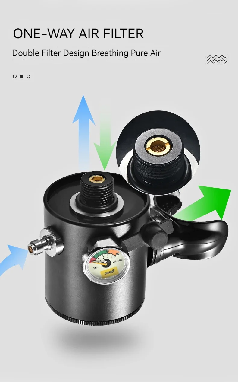 0.5l Underwater Scuba Mask With Oxygen Tank For Diving & Sports - Oem