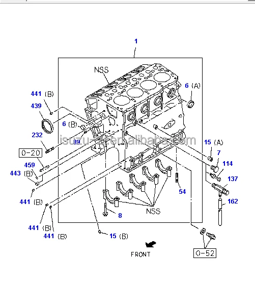 Isuzu 100% Industry Engine 4le2 Cylinder Block For Excavator Made In ...