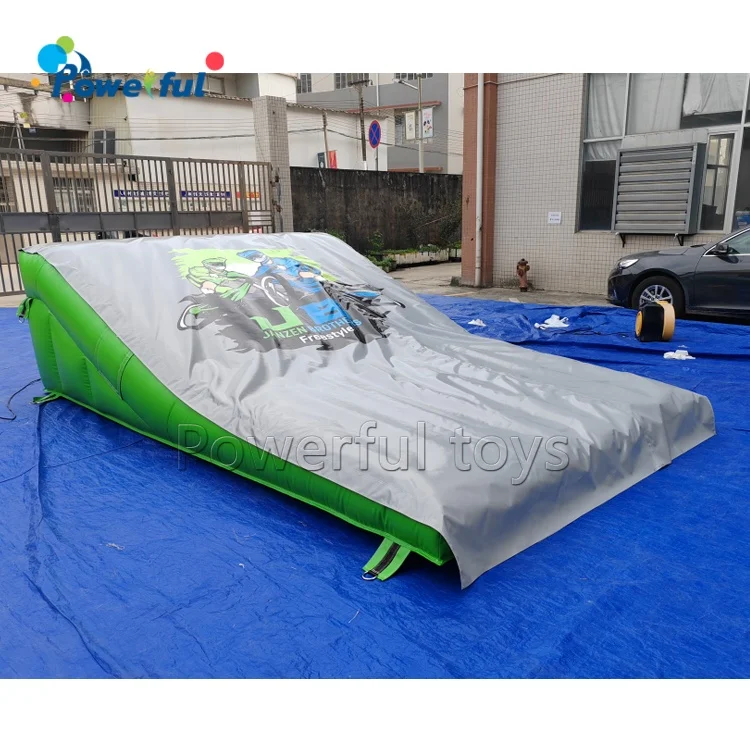 Customized Size Fmx&bmx Slope Inflatable Dirt Bike Landing Airbag Inflatable Skiing Airbag Ramp ...