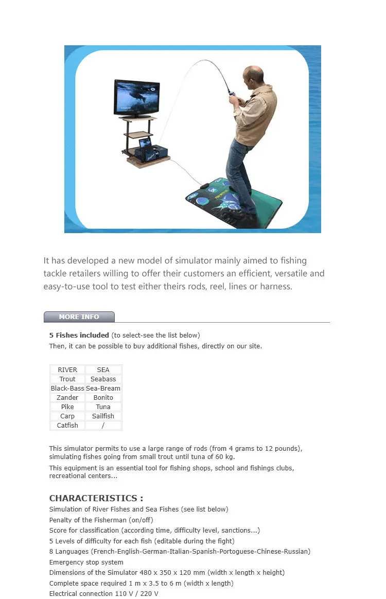 Simulated Indoor Game Simulator Fishing Game Fishing Simulator Machine ...