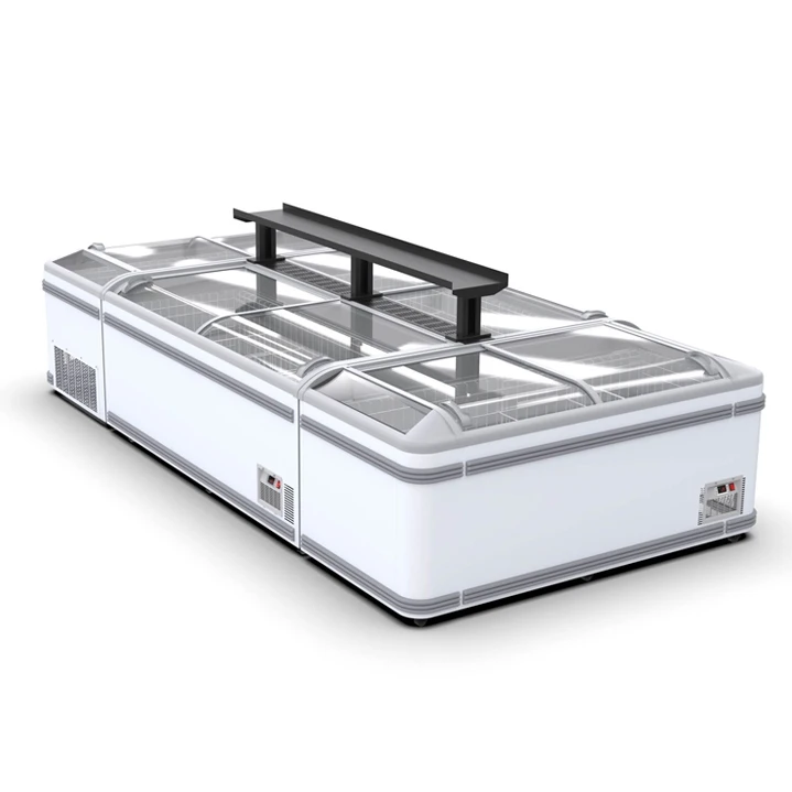 Commercial Island Display Refrigerator FreezerSupermarket Refrigerator ...