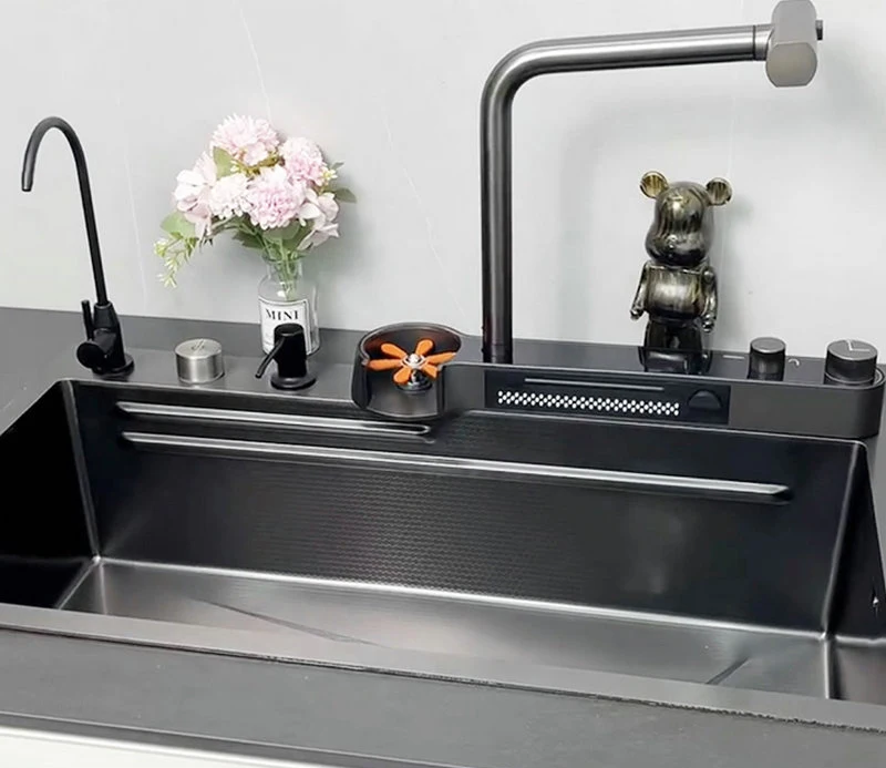 Luxury Stainless Steel Kitchen Sink with Smart Features