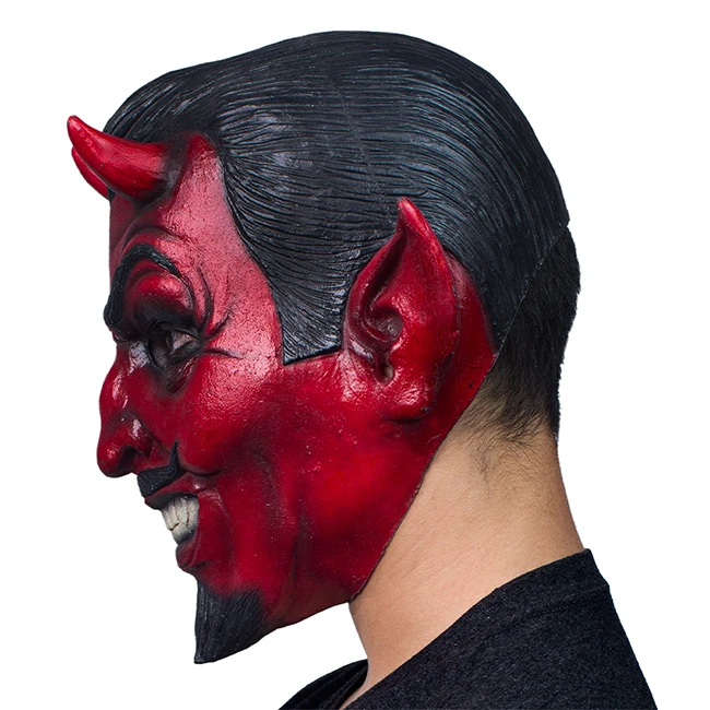 Scary Emulsion Horrific Demon Adult Full Face Horror Creepy Halloween ...