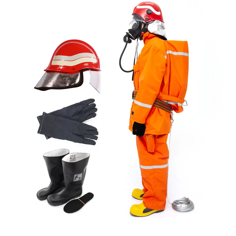 Professional Fireman Firefighting Outfit Solas Med Fire Fighter Suit ...