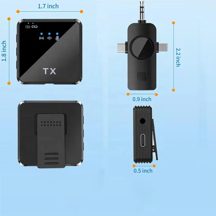 2Mic 3 In1 Wireless Mic Kit: Handheld, Lapel, & Camera Microphone for ...