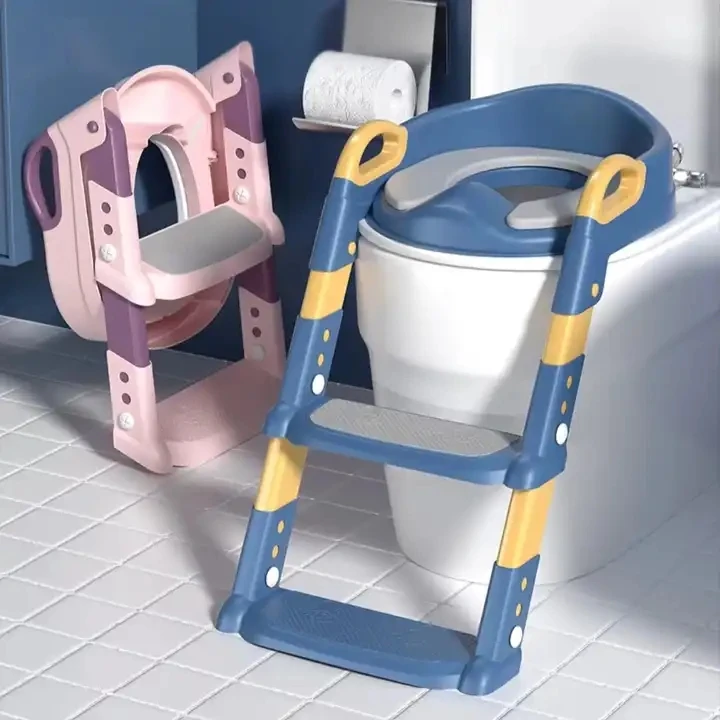 Children's Toilet Stair-style Boys Girls Baby Ladder Folding Pot With ...