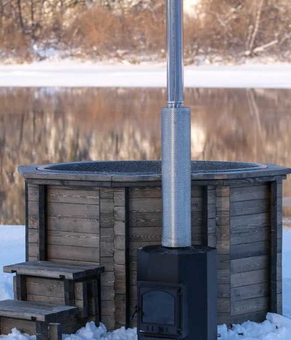 New Design Family Wooden Burning Tub for Spa Bath Tub and Hot Tub ...