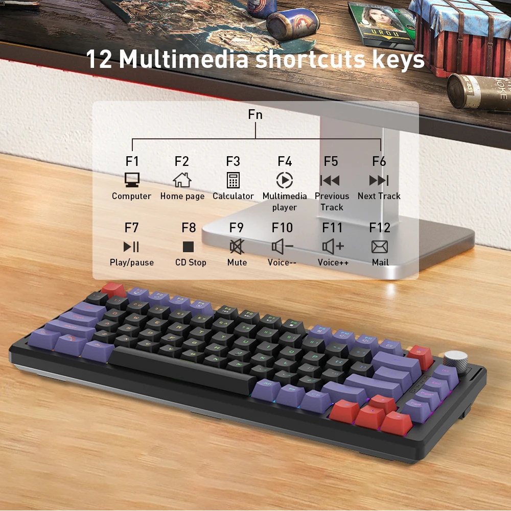 DIY Gaming Mechanical Keyboard - Hot Swap Shaft & RGB